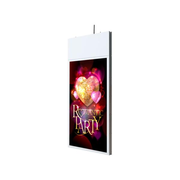 Quality hanging double sided lcd display for sale