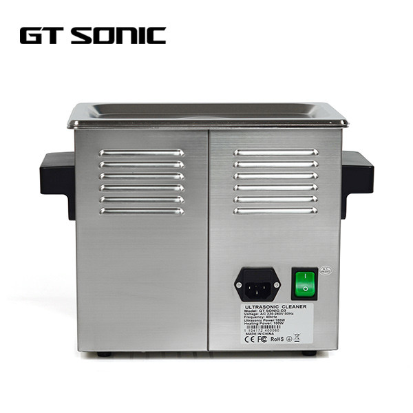 Quality Stainless Steel Ultrasonic Jewelry Cleaner 240 * 140 * 100MM Tank 3L for sale