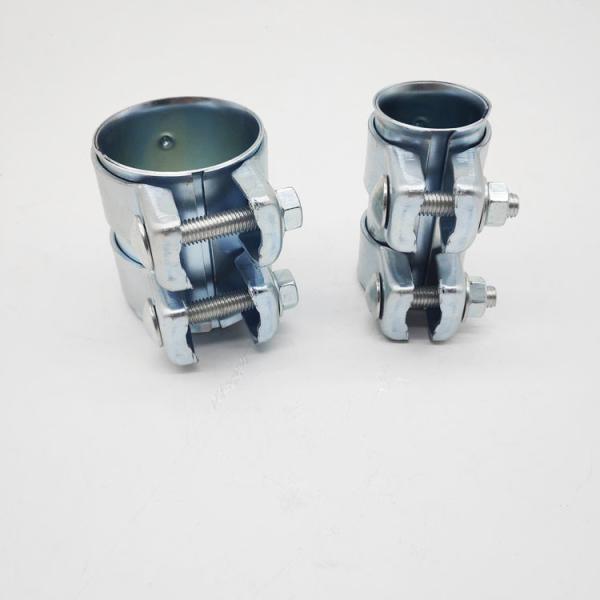 Quality Galvanized Double Band 95mm Stainless Steel Exhaust Clamps for sale