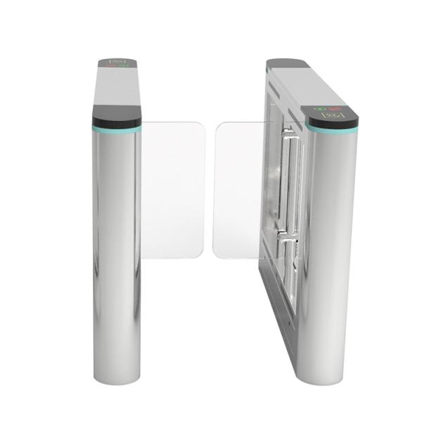 Quality Pedestrian Swing Barrier Turnstile SUS304 Stainless Steel With RFID Reader for sale