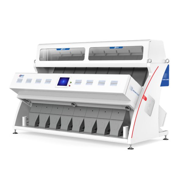 Quality Large Capacity Rice Color Sorter 8 Chutes Chromatic High Frequency Ejector for sale