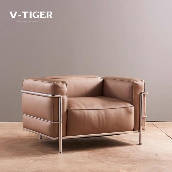 Quality OEM Italian Minimalist Modern Leather Sofa , Simple Small First Layer Cowhide Art Sofa for sale