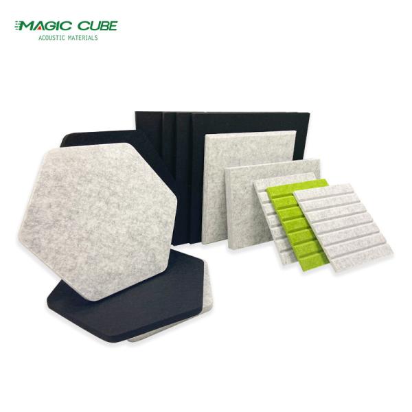 Quality Customizable Sound Absorbing Wall Panels Polyester Fiber For Noise Control for sale