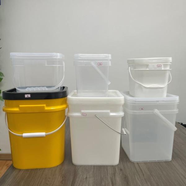 Quality GAP/ISO/FDA Certified Square Bucket 2L/4L/5L/6L/10L/18/20L PP Plastic Pail with for sale
