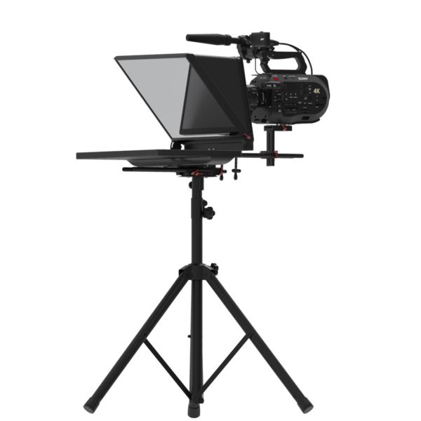 Quality Teleprompting and Shooting Professional Studio Teleprompter with Self-check Mirror Screen for sale