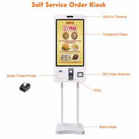 Quality Customizable Branding Self Ordering Kiosk with 110-240V AC Input and Optional for sale