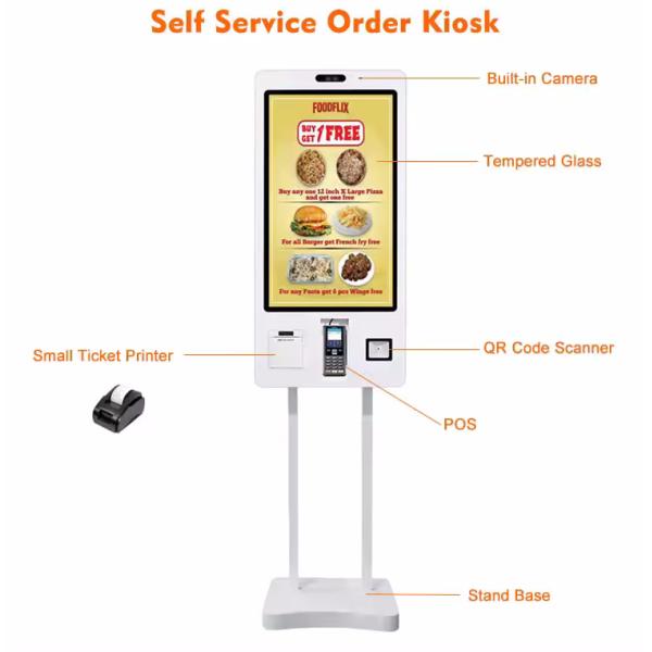 Quality Customizable Branding Self Ordering Kiosk with 110-240V AC Input and Optional for sale