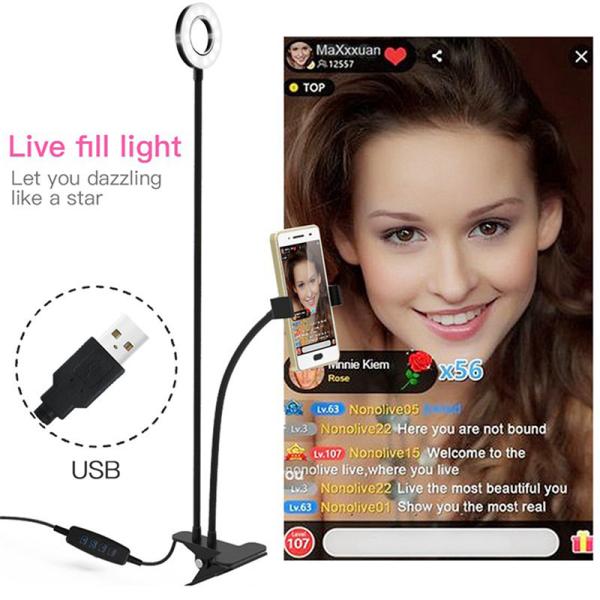 Quality 10 Brightness Levels Desktop Selfie Ring Light for sale