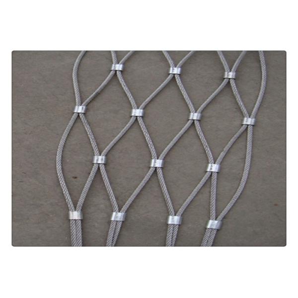 Quality Stainless Steel Ferrule Wire Rope Mesh Netting For Animal Enclosure for sale