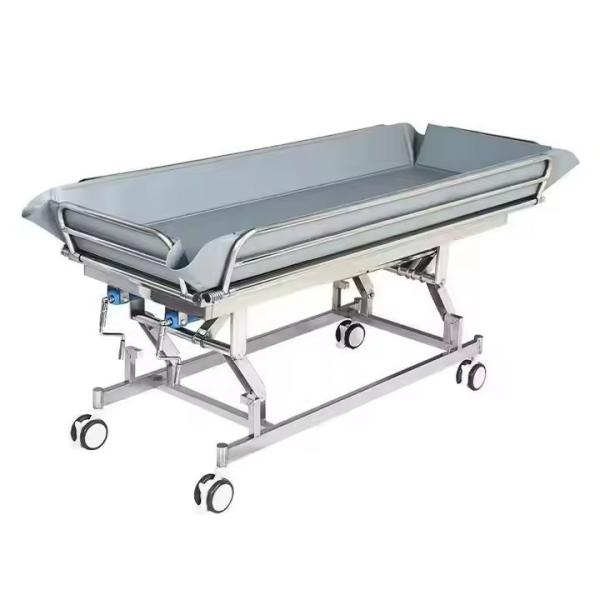 Quality Hot sale Height Bath Bed Vehicle first Aid Hospital Medical Stainless Steel Hydraulic Shower for sale