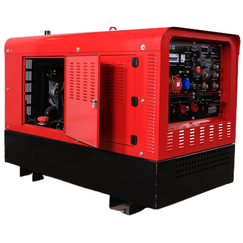 H400 Dual Welding Generator front view and control panel