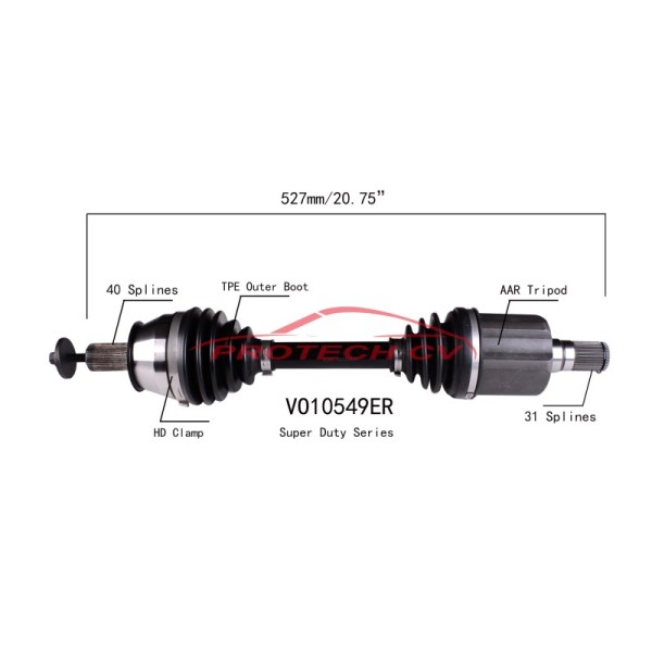 Quality Front Left CV Drive Shaft FWD Volvo S60 Drive Shaft EXTREME Weather Unit for sale
