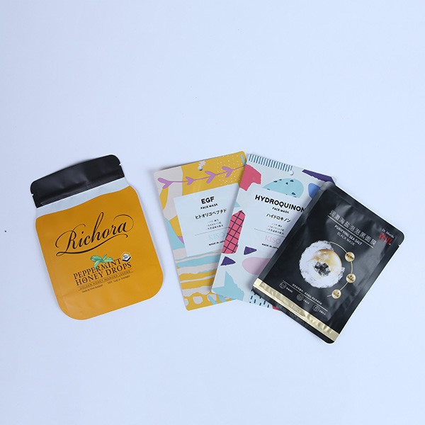 Quality 60mic Three Side Seal Pouch Flat 3 Side Seal Sachet ODM for sale