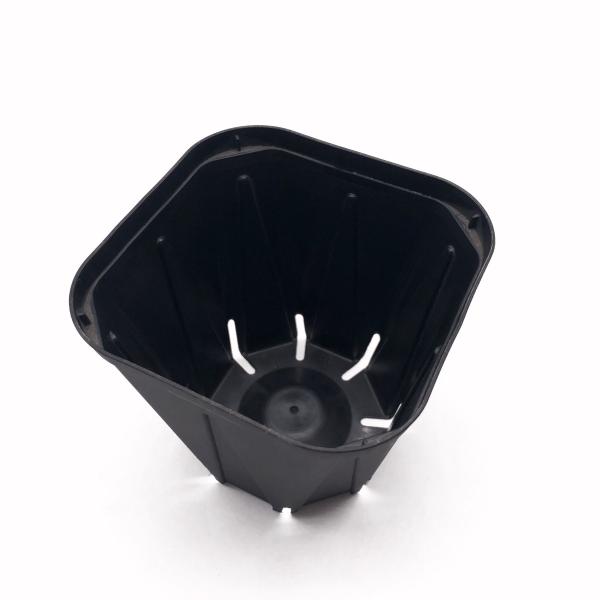 Quality OEM Small Square Fleshy Orchid Plastic Flower Pots Injection Molded for sale