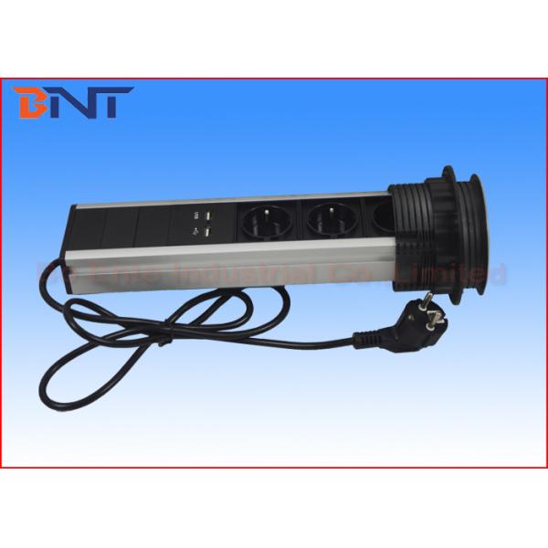 Quality Kitchen Worktop Pop Up Counter Outlet , Exquisite Pop Up Worktop Socket for sale