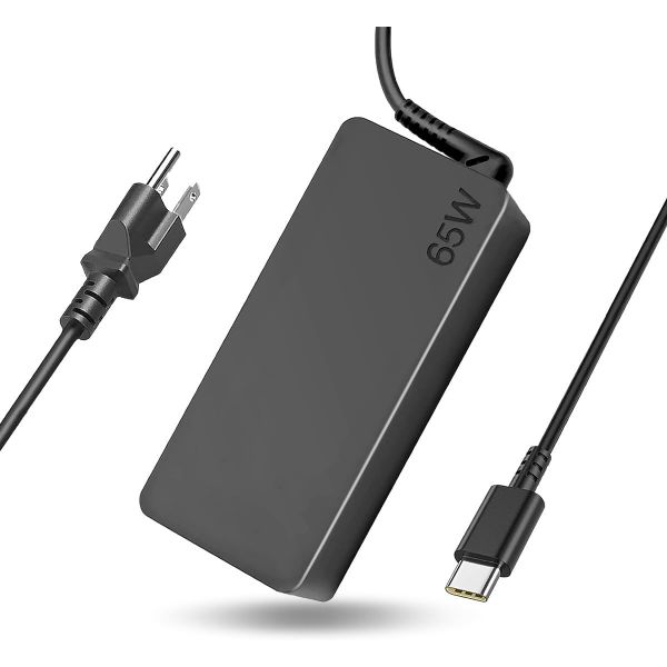 Quality USB-C 65W Ac Power Adapter For Lenovo 65W Laptop Power Supply Adapter for sale