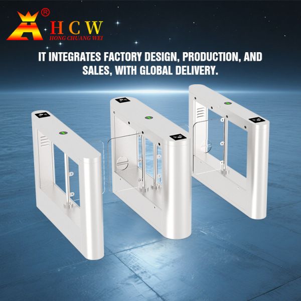 Quality HCW Electronic magnet Control Swing Barrier Turnstile Gate For Access Control for sale