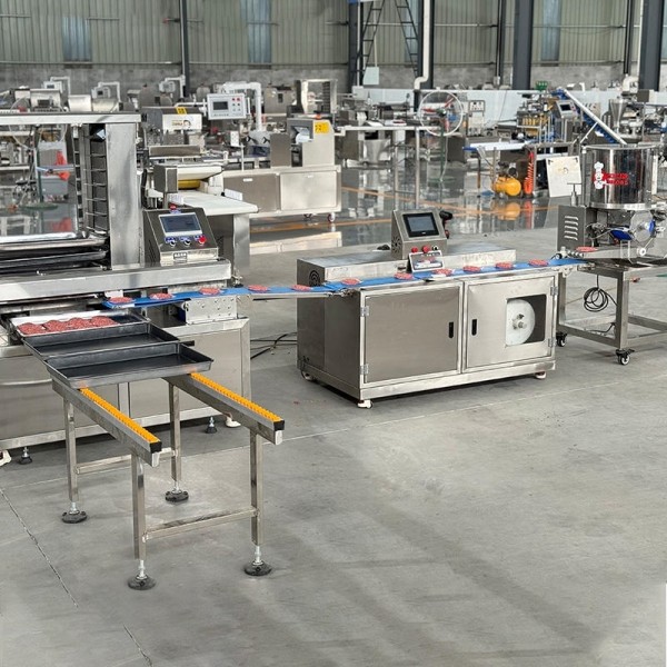 Quality Automatic Beef Patty Processing Machine Hamburger Meat Pie Making Machine with for sale