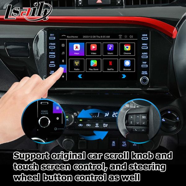 Quality Toyota Hilux Android 13 multimedia video interface wireless carplay android auto for sale