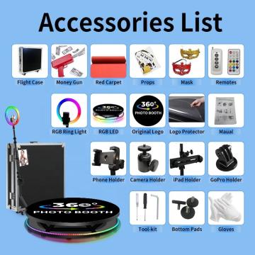 Quality 80-120CM Rotating Stand Wedding Fantasy 360 Photo Booth Overhead Machine with for sale