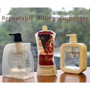 Quality Repeatable Liquid Hand Sanitizer Dispenser Transparent Soap Dispenser Dishwasher for sale