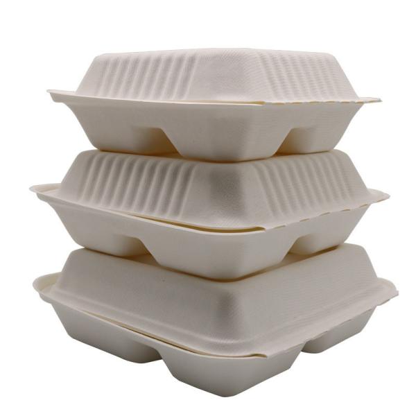 Quality 9x9inch Disposable Microwavable Clamshell Takeaway Boxes for sale