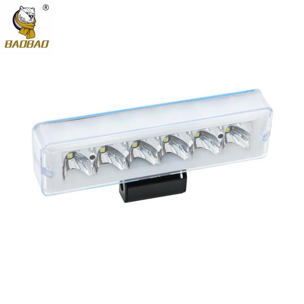Quality 6 LED White Rectangle Design LED Work Light Bar For Auto For Truck for sale