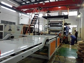 Quality Co-Extrusion Board Extrusion Line With PLC Control System 30 - 120KW Heating for sale