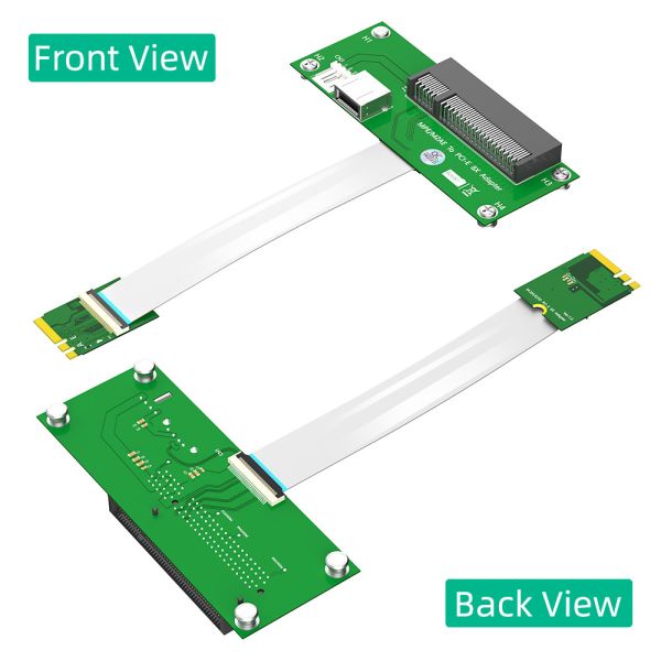 Quality NGFF M.2 Key A/E To PCI-E Express X8 USB Riser Card Cable PCI Port Extender for sale