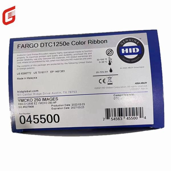 Quality Original 045500 YMCK Ribbon for DTC1250e Business ID IC Card Printer Performance for sale