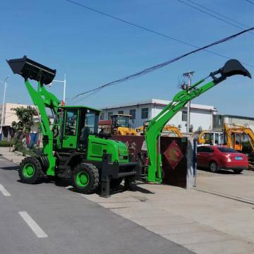 Quality Mini 4x4 Towable Backhoe Loader Machine 0.8 Cubic Meter Bucker Capacity for sale