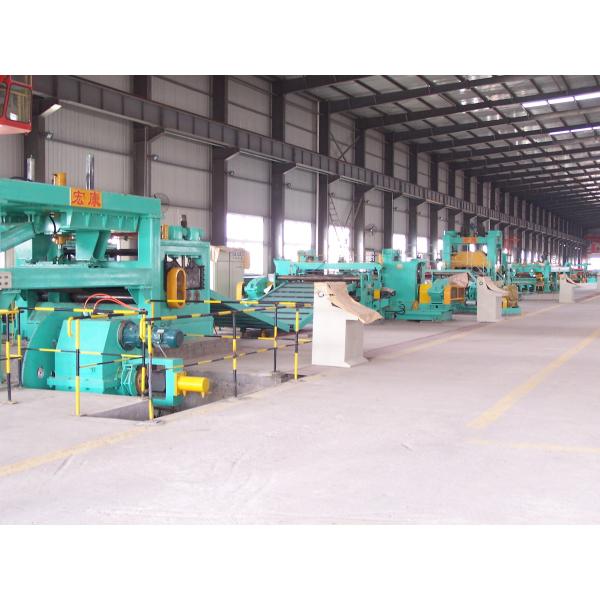 Quality Automatic Steel Coil Slitting Line Uncoiling Leveling Shearing Machine for 35T for sale