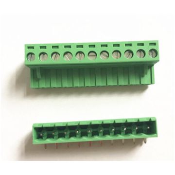 Quality 128B-5.0 5.08 Double Cell Layer PCB Screw Terminal Block For Wire Connecting pcb for sale
