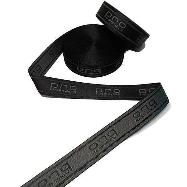 Quality Custom Rubber Non Slip Polyester Jacquard Webbing For Cloth for sale