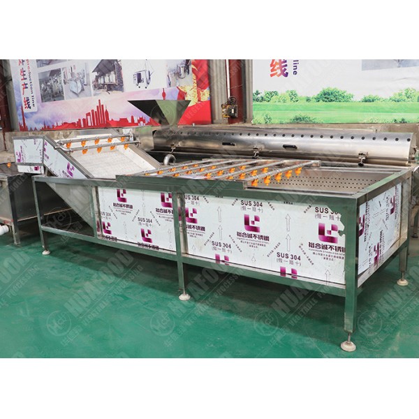 Quality High Pressure Brush Potato Washing Machine , Fruit And Vegetable Cleaner Machine for sale