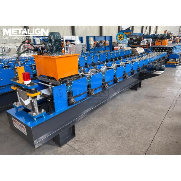 Quality Advanced Effective Ridge Cap Roll Forming Machine With Safety-Fold Profile for sale