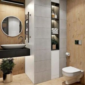 Quality 304 Metal Shower Niche Shelf 36x11.2x5 Inches Brushed Black Stainless Shower for sale