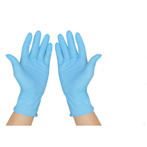 Quality Slip Resistant blue disposable gloves , Sterile Nitrile Gloves Flexible for sale