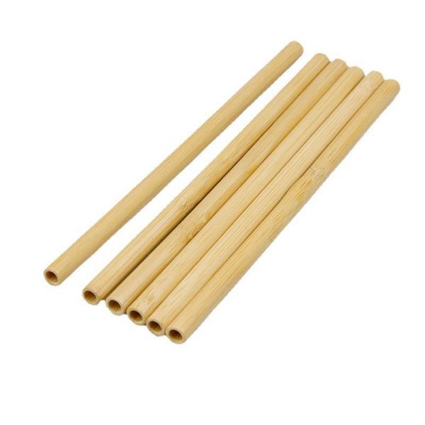 Quality Biodegradable Bamboo Natural Drinking Straws For Coffee Cold Drinking for sale