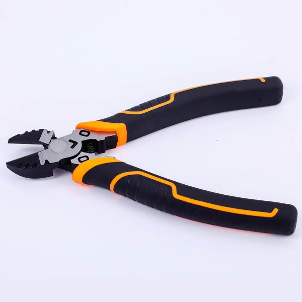 Quality 60CrV C1055 Insulated Side Cutting Plier Wire Stripping Crimping Burnished for sale