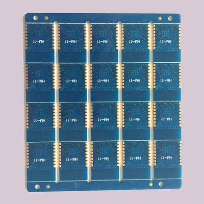 Quality Double Sided PCB with Blue Oil Solder Mask 0.1mm Min Hole Size IPC-A-610E Standard FR4 Printed Circuit Board for sale
