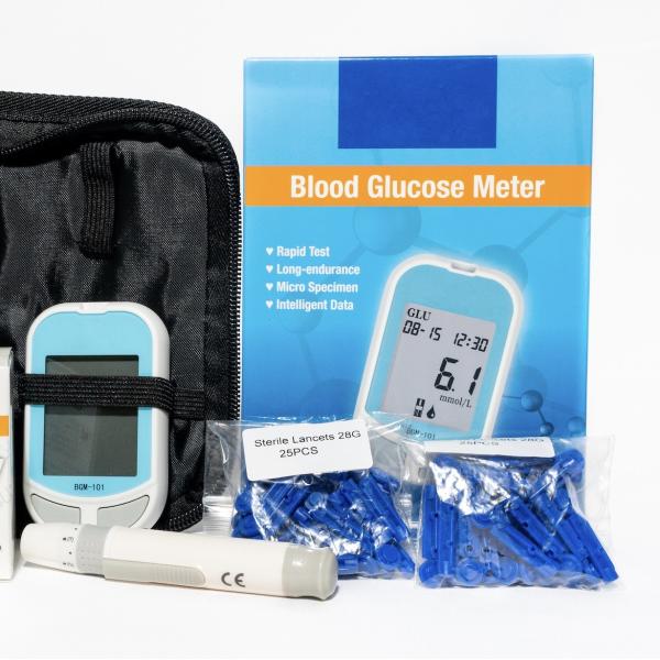 Quality Large LCD Diabetes Test Meter Portable Blood Glucose Meter for sale