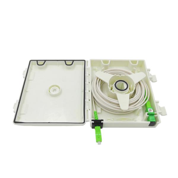 Quality Desk Waterproof FTTH Distribution Box 1 Core 2 Cores SC Pigtail Adaptor for sale