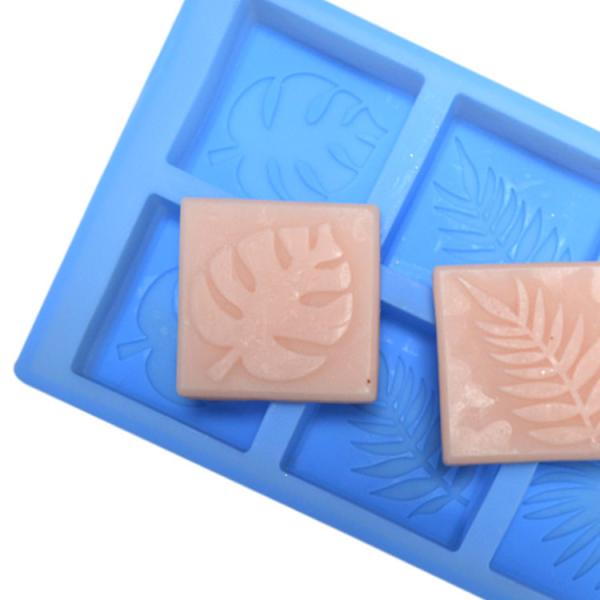 Quality Custom Pattern Reusable Soap Molds Handmade Silicone Square Baking Mold for sale