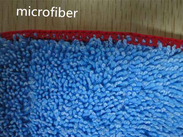 Quality 13 * 47Cm Microfiber Wet Mop Pads Head Blue Twisting Fabric Floor Cleaning for sale
