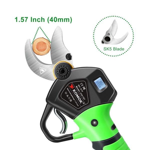 Quality 40mm Komok Pruning Shears , 2Ah 2000mAh Battery Powered Pruners for sale