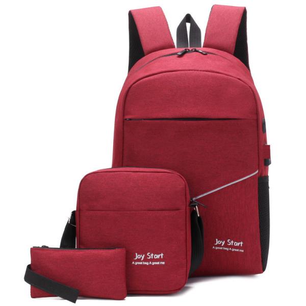 Quality Sympathybag 3 Piece Men Laptop Backpack Anti Theft USB Charging Custom Logo for sale
