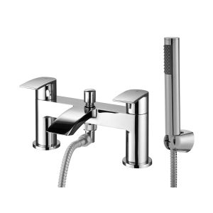 Quality Stylish Bath Shower Mixer Black Chrome Finish Three Year Warranty for sale