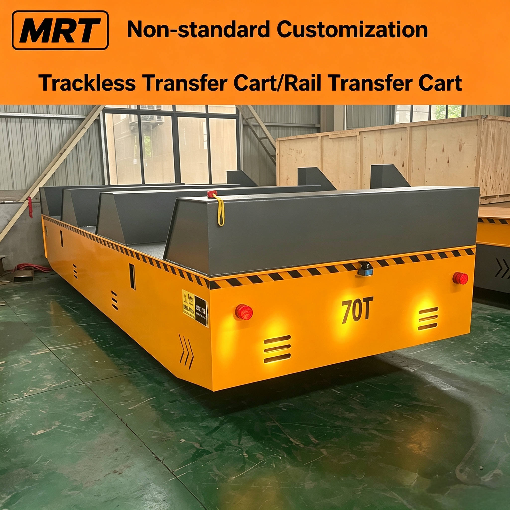 Quality Railless Omnidirectional Transfer Trolley Solid PU Tire Multiple Safety Protection For Factory Indoor Outdoor Material Transport for sale