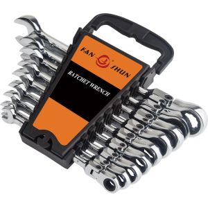 Quality 72T 9PCS Flexible Ratchet Wrench Set for sale